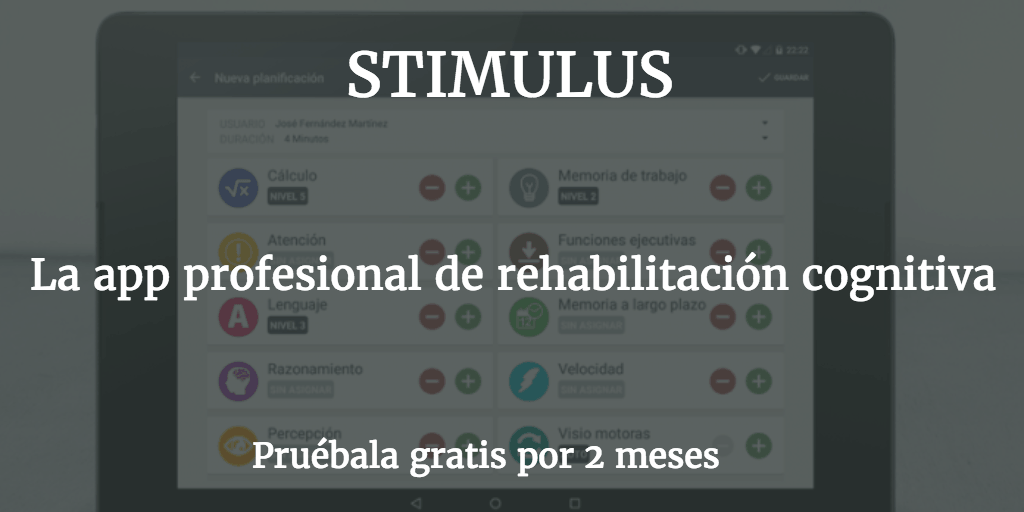 STIMULUS, la app profesional de rehabilitación cognitiva | Psyciencia