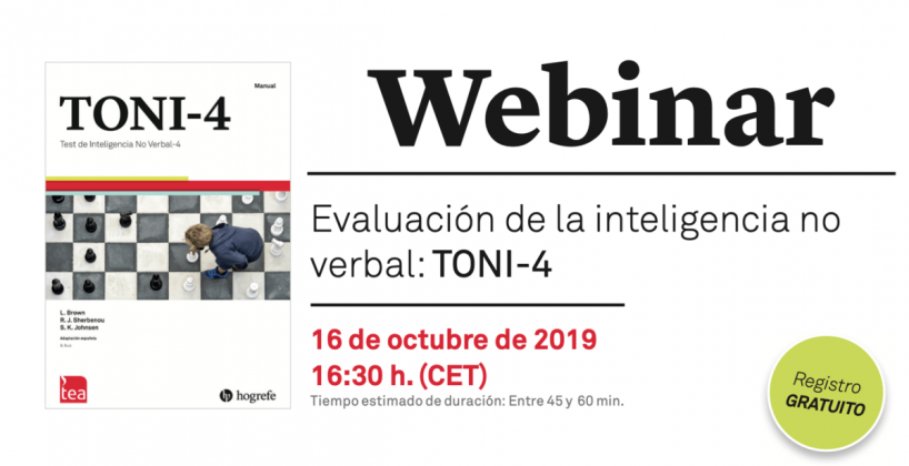 Aprende a aplicar e interpretar el TONI-4 (Webinar gratuito de TEA ...