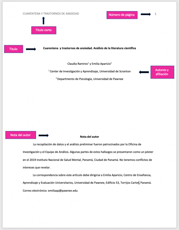 Normas APA 7.ª (septima) edición: Formato de página ? | Psyciencia