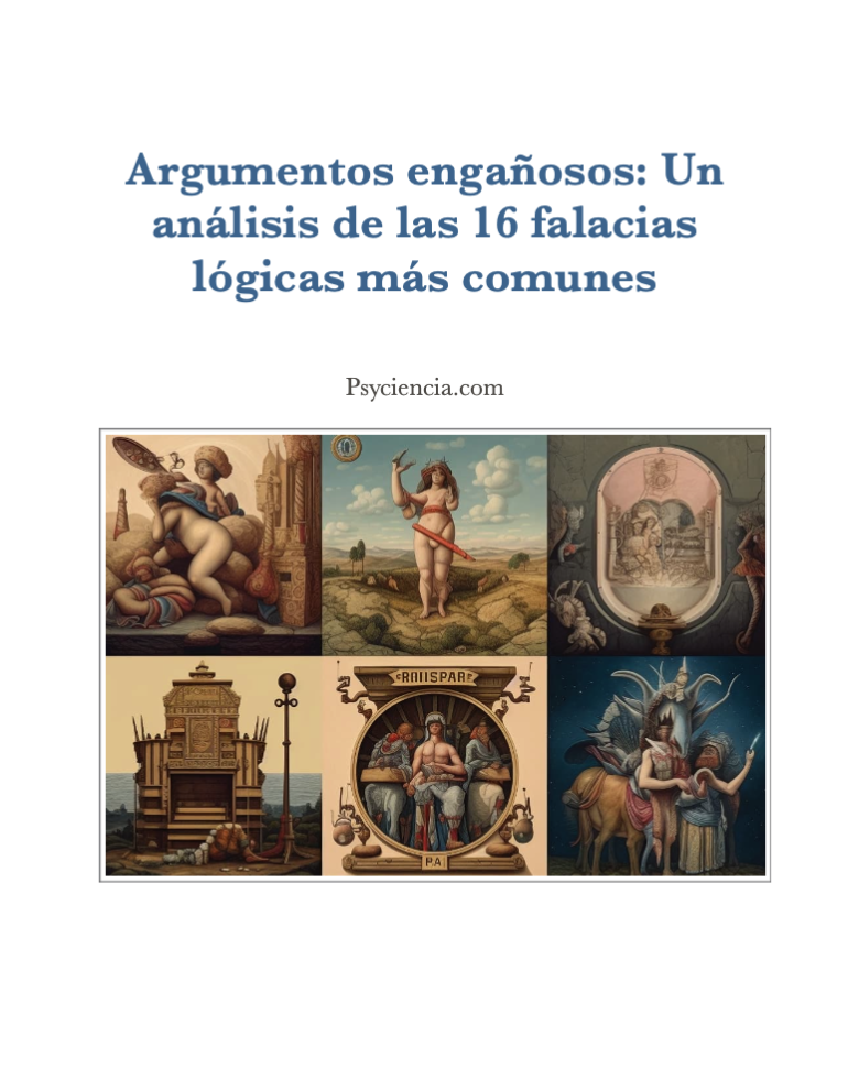 Argumentos engañosos: Un análisis de las 16 falacias lógicas más ...