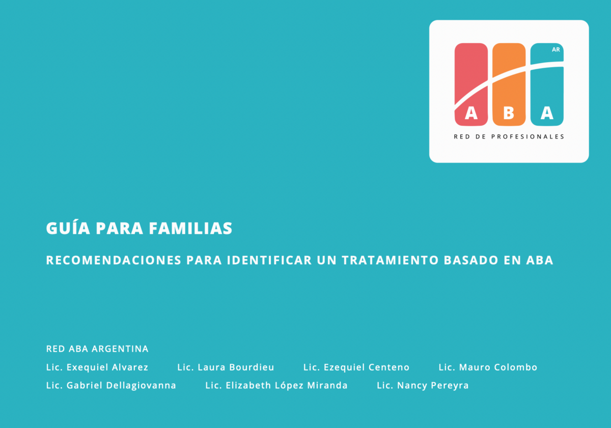 Recomendaciones para identificar un tratamiento basado en ABA (Guía ...